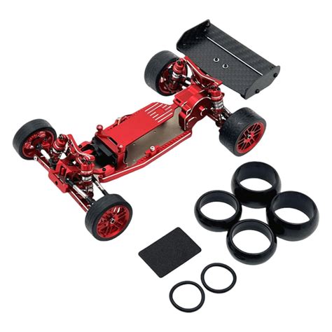 Rc Car Frame Chassis Kit Aluminum Carbon Fiber Material For 124 244016