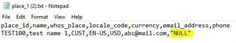 Data Could Not Be Updated To Null By Csv Inbound Of Fsm Connect Ifs
