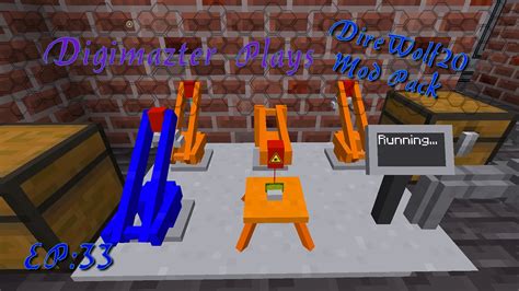 Digimazter Plays Direwolf20 V4variety Ep33 Pneumaticcraft Assembly Line Youtube
