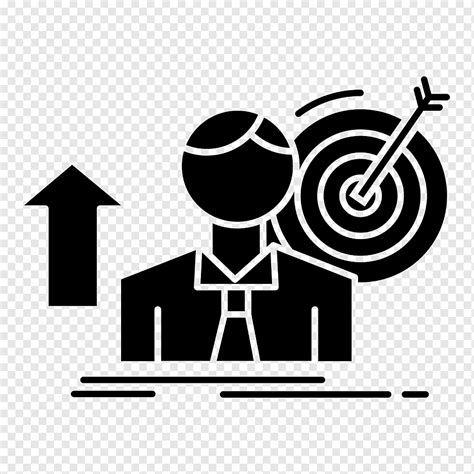 달성 성장 성공 대상 사용자 비즈니스 금융 글리프 V 아이콘 Png Pngwing