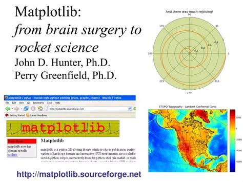 Ppt Matplotlib From Brain Surgery To Rocket Science John D Hunter