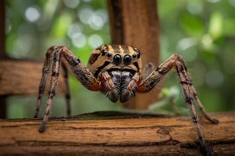 Default Spider On A Treehouse Premium AI Generated Image