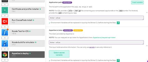 Deploying An Ios App For Simulators Bitrise Docs
