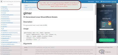 How To Use The Glmer R Function Data Science Function Being Used