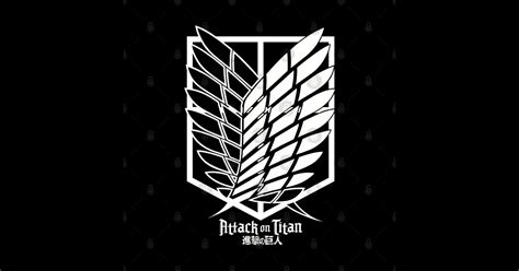 Scout Regiment Emblem Attack On Titan 進撃の巨人 Attack On Titan Sticker Teepublic