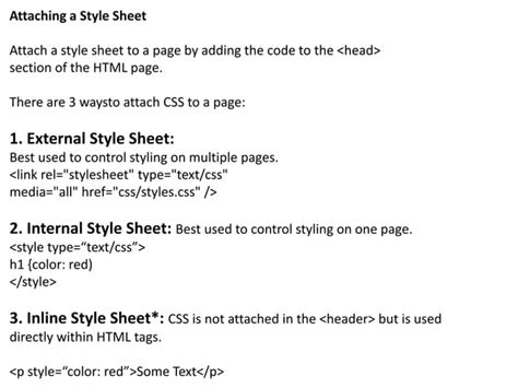 Css Presentation Introdution With Sample Basic Projects PDF
