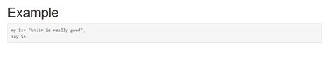 R Executing Perl 6 Code In Rmarkdown Stack Overflow