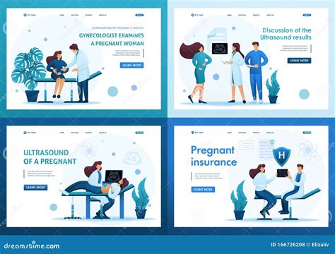 Set 2d Flat Concepts Examination Of Pregnant Women And Management Of