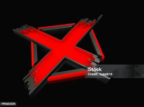 빨간색 확인 표시 아이콘 고립 된 검은 3 차원 일러스트 레이 션 0명에 대한 스톡 사진 및 기타 이미지 0명 날카로운