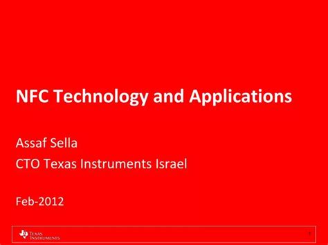 PPT NFC Technology And Applications PowerPoint Presentation Free Download ID