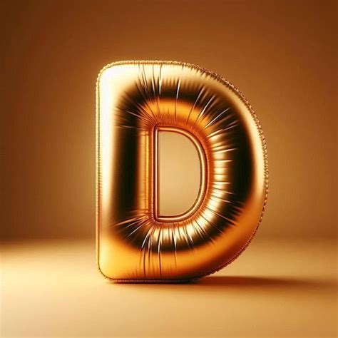 황금색 배경 모에 소셜 미디어 아바타 템플릿으로 황금색 대문자 D 프리미엄 Psd 파일