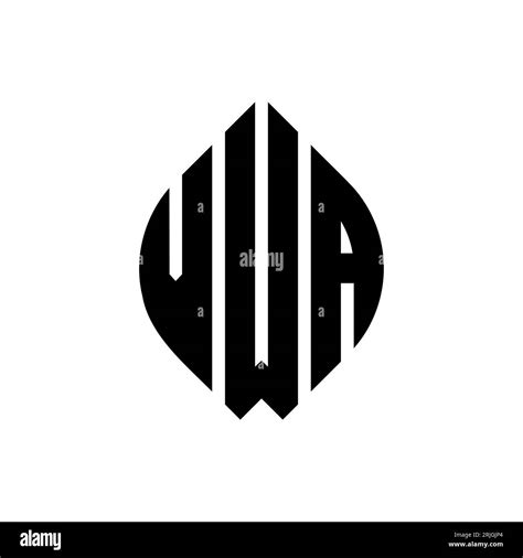 Vwa Circle Letter Logo Design With Circle And Ellipse Shape Vwa