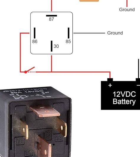 como conectar un relay de 5 patas diagrama