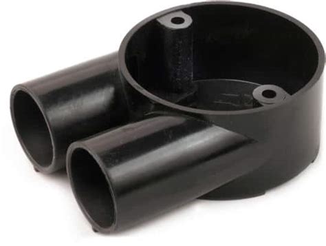 Univolt Circular Junction Box Branch 2 Way Box Black Cb202 Powersaver Electrical And Security