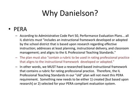 PPT The Danielson Framework PowerPoint Presentation Free Download ID