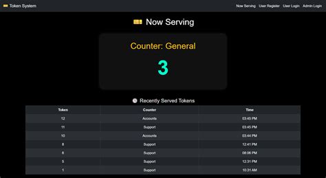 Token System Using Php And Mysql Token Management System Project In