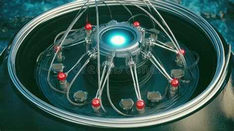 Power Core Of A Warp Reactor In A Science Fiction Setting With