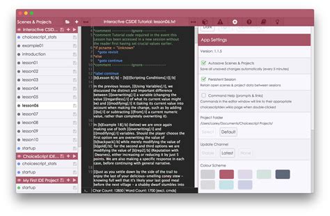 Screenshots The Choicescript Ide