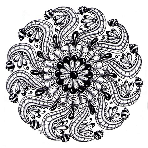 zentangle day 28 zendala easy zentangle patterns zentangle art