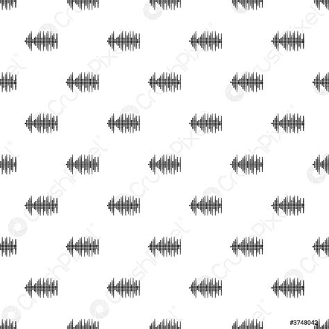 Equalizer Effect Radio Pattern Seamless Vector Stock Vector 3748042