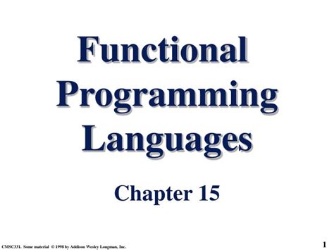 Ppt Functional Programming Languages Chapter 15 Powerpoint