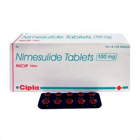 Nimesulide 100 Mg At ₹ 43 45 Stripe Nimesulide Tablet In Surat Id 2853609121688