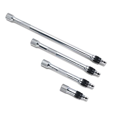 4 Pc 38 Drive Knurled Locking Extension Set