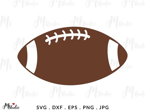 Football Svg Football Silhouette Football Png Football Cut Etsy