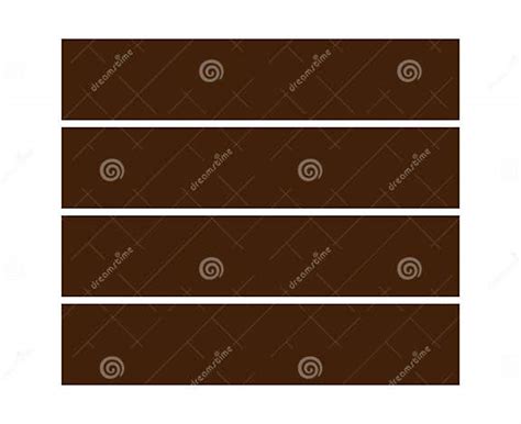 Rectangle Geometric Shape Collection Symbol Brown Element Vector Stock Vector Illustration Of