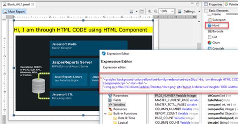 Pochampalli IT Labs Tip How To Call An Image Inside HTML Component In Jasper Studio Reports 6