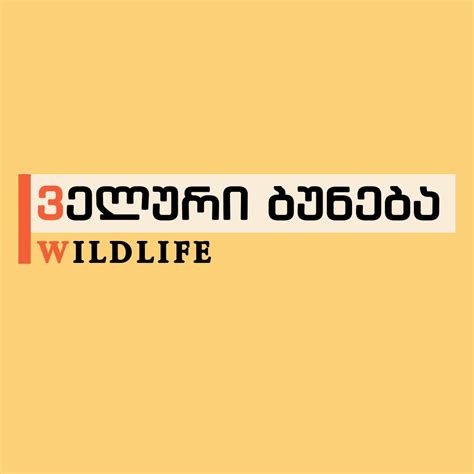 Wildlife Journal ჟურნალი ველური ბუნება