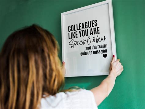 Ill Miss You Printable Wall Art Digital Download Coworker T