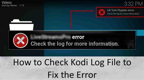 Check the log for more information kodi error fix guide [solved]