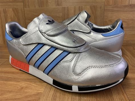 Rare🔥 Adidas Micropacer Og Silver Bright Red Sz 105 Gem
