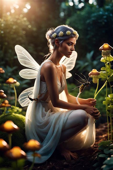 Pixie Maiden Tending Her Garden By Bobcsmiley On Deviantart