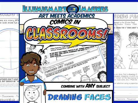Comics In Classrooms Lesson Drawing Cartoon Character Faces Teaching Resources