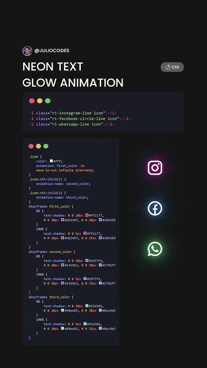 Neon Text Glow Animation Made With Css Css Animations Youtube