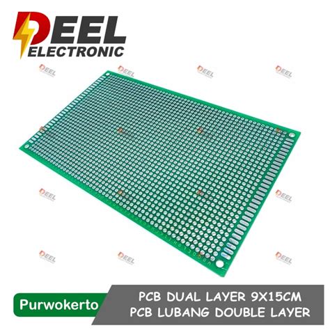 Jual Pcb Dual Layer 9x15cm Pcb Lubang Double Layer Pcb Matrix 9x15cm