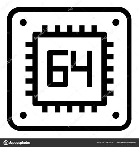 Microchip Storage Outline Icon Outline Style Stock Vector By ©iconfinder 459628010