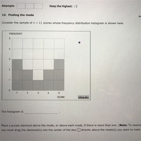 Solved Consider The Sample Of N 11 Scores Whose Frequency
