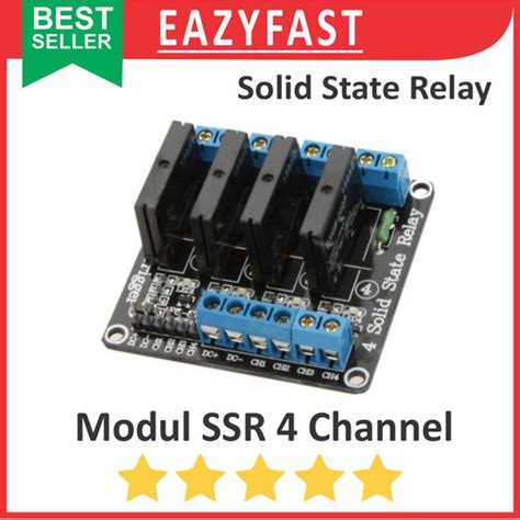 Jual Modul Solid State Relay SSR Ch Ch Chanel Channel V Volt V DC Module SPDT Low Level