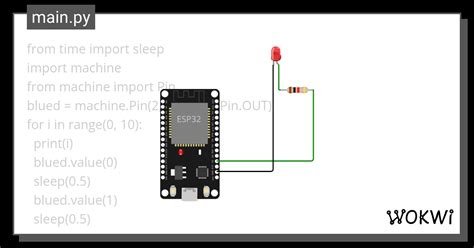 Led On Off Wokwi ESP STM Arduino Simulator