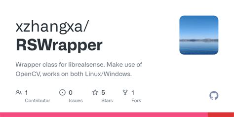 GitHub Xzhangxa RSWrapper Wrapper Class For Librealsense Make Use