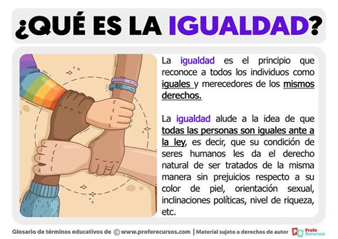 La Igualdad La Igualdad La Igualdad Significa Que Todos Los Seres My