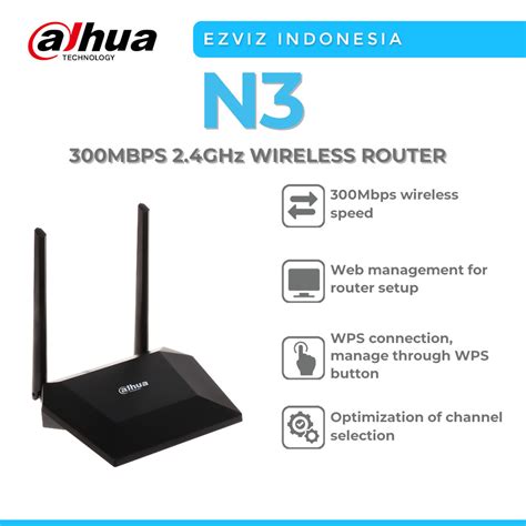 Jual Dahua N3 300mbps 24ghz Wps Web Management Wireless Router