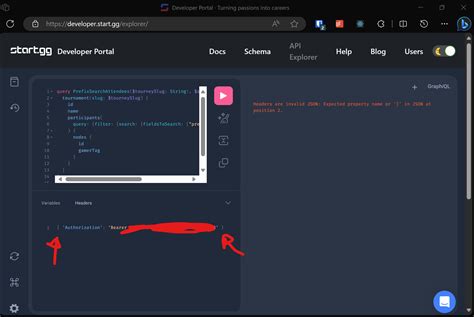 Setting The Bearer Header Token In Headers Causes An Error When Using The Explorer · Issue
