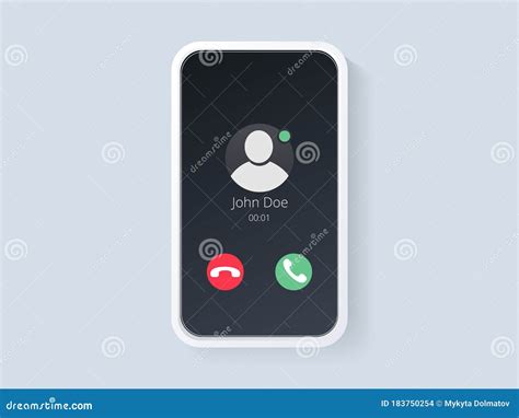 Mobile Call Screen Template Call Screen Smartphone Interface Mockup