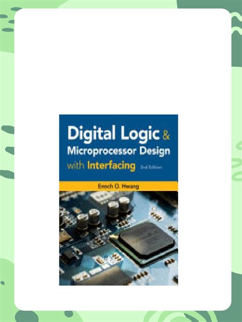 digital logic and microprocessor design with interfacing 2nd edition enoch o hwang ebook pdf