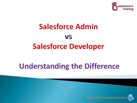 Ppt Salesforce Admin Vs Salesforce Developer Powerpoint Presentation