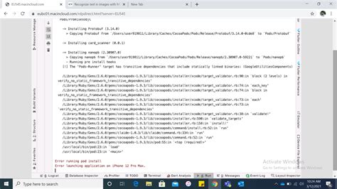 Cannot Build IOS With Version Issue Nateshmbhat Card Scanner Flutter GitHub